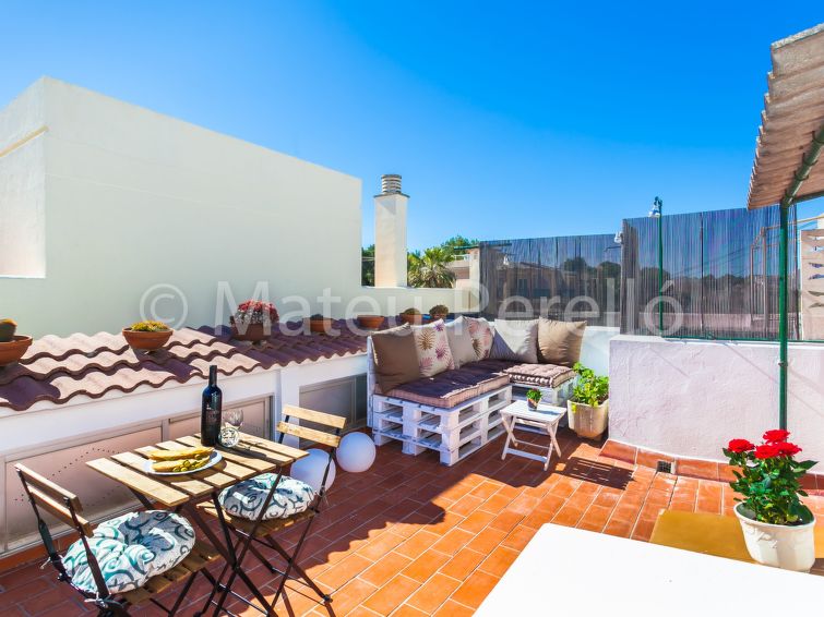 Charmante Ferienwohnung In Son Baulo Mit Sonnigem Balkon - Can Picafort