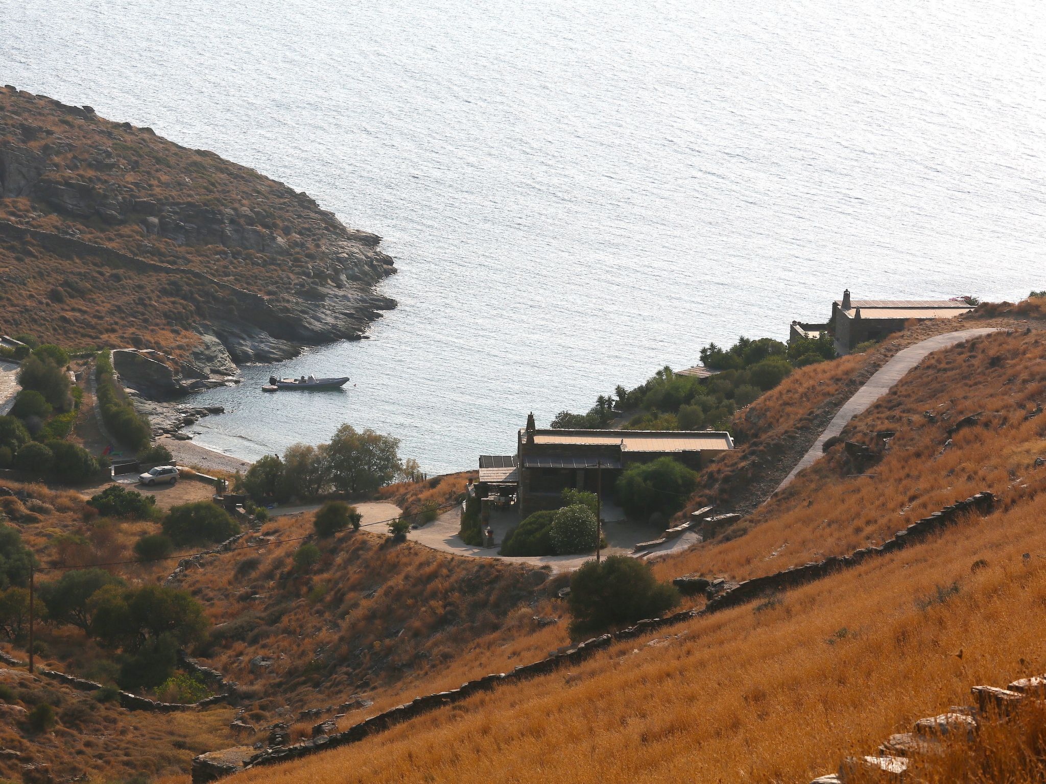 Wohnung In Kea Mit Parkplatz Im Freien Und Blick Auf Den Sonnenuntergang - Kea