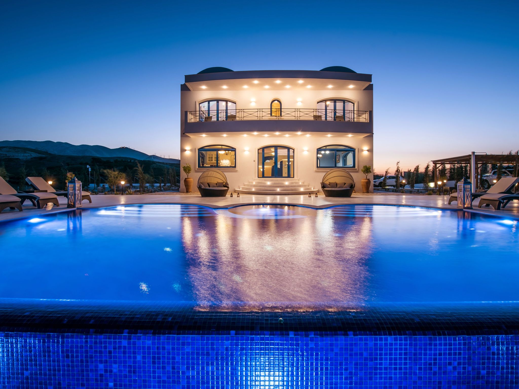 Villa Santorini, Wein Dunkles Meer Villen - Greece