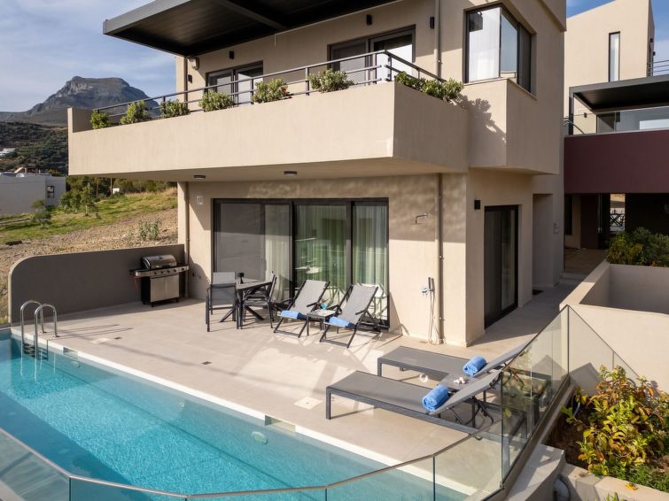 Neue Villa Anemoni Mit Privatem Pool, 100m Zum S - Plakias